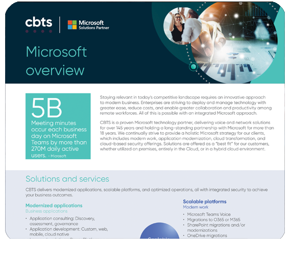 CBTS, a Microsoft Solution Partner | CBTS