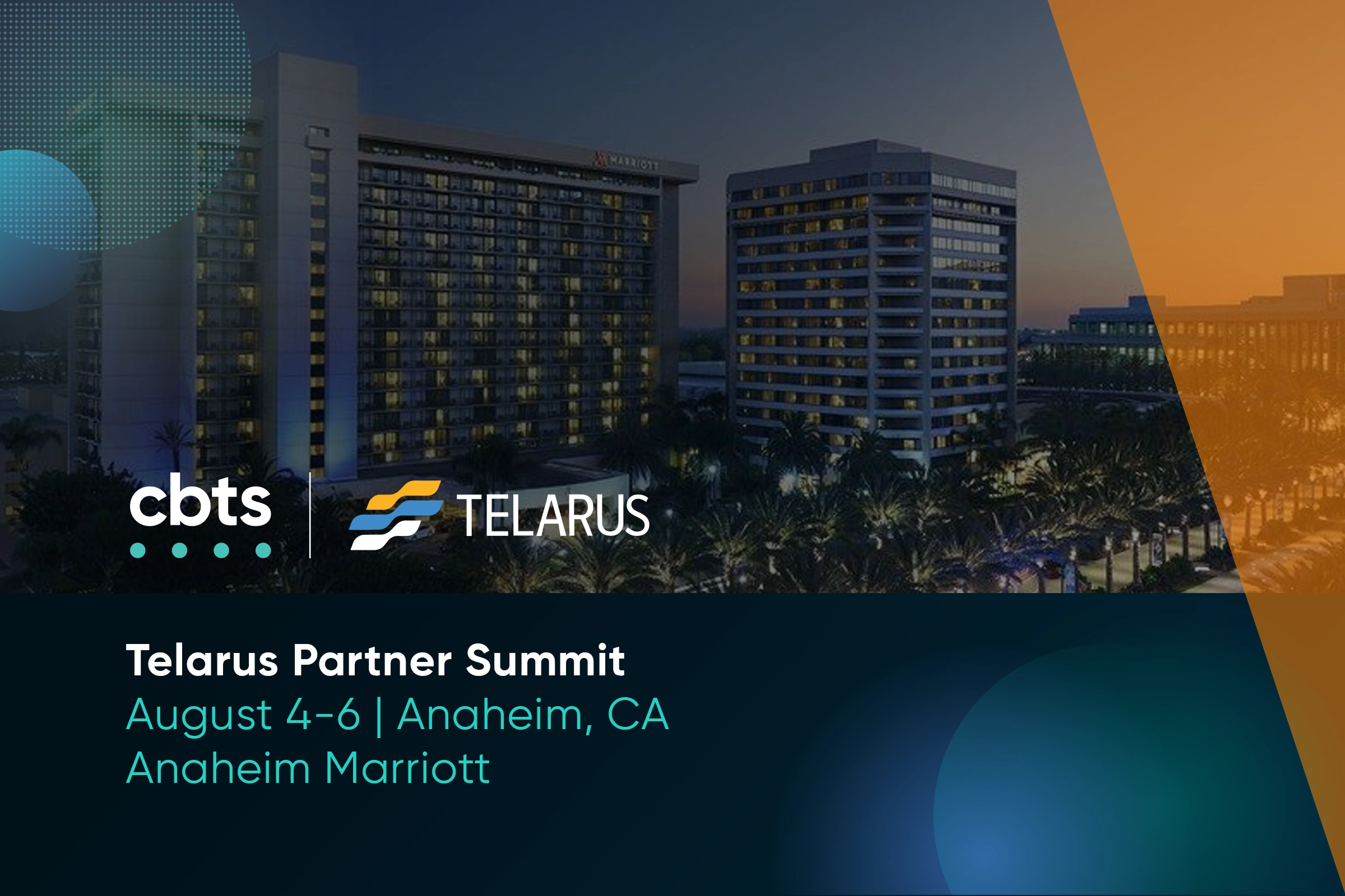2025 Telarus Partner Summit - August 4-6, 2025 | CBTS